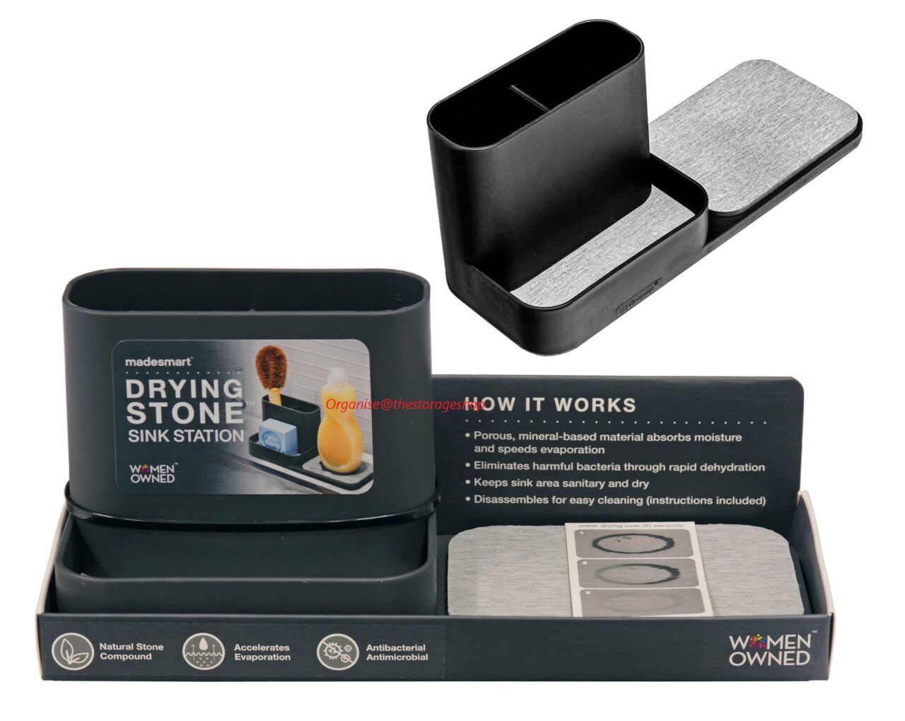 Madesmart Drying Stone Sink Station Caddy Granite- (DL4511) - Organise ...